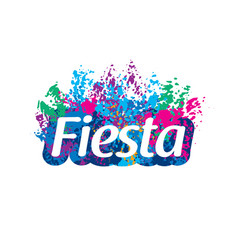 Abstract logo for fiesta Royalty Free Vector Image