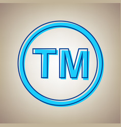 Trademark symbol icon Royalty Free Vector Image