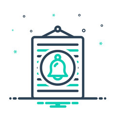 Public notice board Royalty Free Vector Image - VectorStock