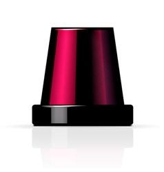 Siren red flashing emergency light icon Royalty Free Vector
