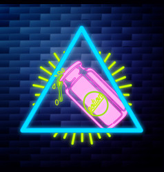 Abstract occult symbol vintage style logo Vector Image