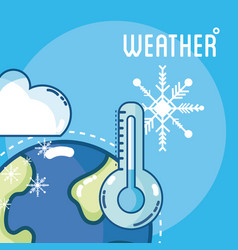 Weather forecast infographic Royalty Free Vector Image
