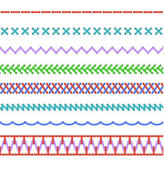 Stitch set Royalty Free Vector Image - VectorStock