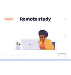 Design for online learn ai study concept Vector Image