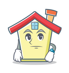 Okay house character cartoon style Royalty Free Vector Image