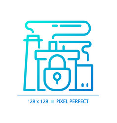 Employee performance evaluation blue gradient Vector Image