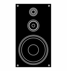 Audio loud speaker Royalty Free Vector Image - VectorStock