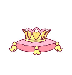 Beautiful princess with diadem Royalty Free Vector Image