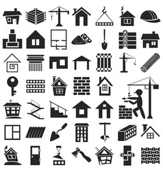 Government public building icons set Royalty Free Vector