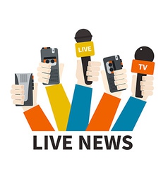 Press reporter id card template Royalty Free Vector Image