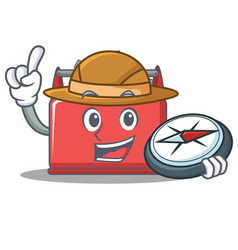 Up board tool box character cartoon Royalty Free Vector