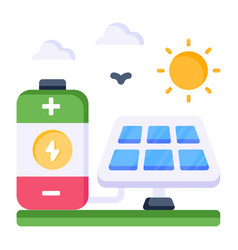 Solar farm power plant layout diagram isometric Vector Image