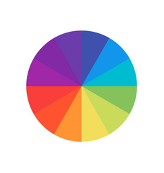 Color wheel with shade of colors colour spectrum Vector Image
