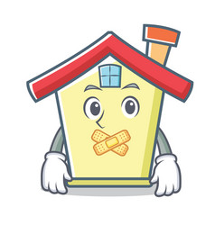 Okay house character cartoon style Royalty Free Vector Image