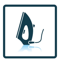 Electric steam iron icon Royalty Free Vector Image