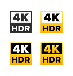 4k ultra hd symbol Royalty Free Vector Image - VectorStock