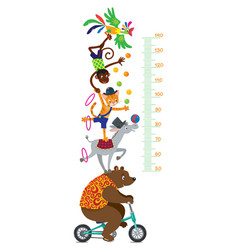Kids height chart Royalty Free Vector Image - VectorStock