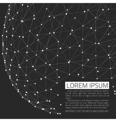 Polygonal wireframe mesh futuristic with rocket Vector Image