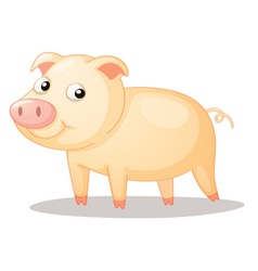 Cute pig cartoon Royalty Free Vector Image - VectorStock