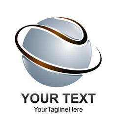 Abstract globe logo Royalty Free Vector Image - VectorStock