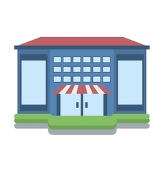 Shop restaurant cafe store front with windows Vector Image