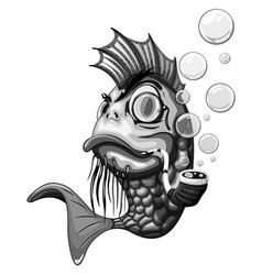 Alien smoking Royalty Free Vector Image - VectorStock