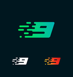 Number 9 logo design concept template Royalty Free Vector