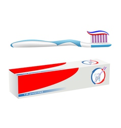 Toothpaste graphic design element isolated Vector Image