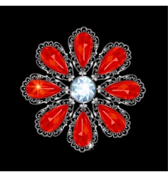 Brooch Royalty Free Vector Image - VectorStock