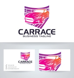 Racing three color labels on white Royalty Free Vector Image