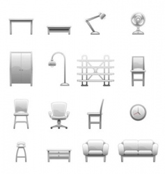Large set household items and toys on white Vector Image