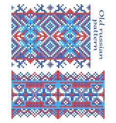 Russian old embroidery and pattern Royalty Free Vector Image