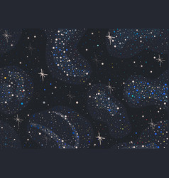 Seamless pattern sky with starlight Royalty Free Vector