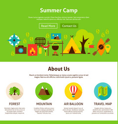 Camping infographics design Royalty Free Vector Image