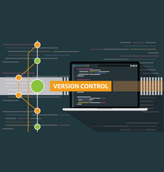C programming language with script sample Vector Image