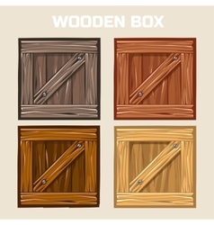 Wooden box with vegetables and berries for game ui