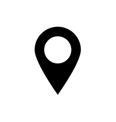 Pin location icon - iconic design Royalty Free Vector Image