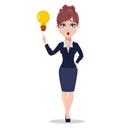 Business woman in office style clothes Royalty Free Vector