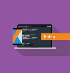 C programming language with script sample Vector Image