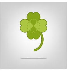 Four leaf clover lucky symbol good luck wish Vector Image