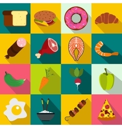 Fast food isometric 3d icons set Royalty Free Vector Image