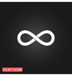 Pi symbol with infinity sign abstract icon Vector Image