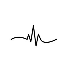 Heart beat line Royalty Free Vector Image - VectorStock