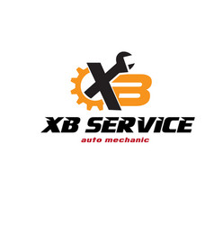 Auto service logo template Royalty Free Vector Image