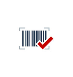 Barcode scan icon outline style Royalty Free Vector Image