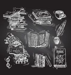 Beautiful hand drawn set Royalty Free Vector Image