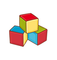 Plastic building block toy construction elements Vector Image