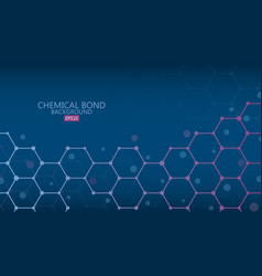 Science background with polygonal elements Vector Image