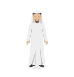 Saudi arabia traditional clothes people Royalty Free Vector