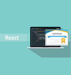 C programming language with script sample Vector Image